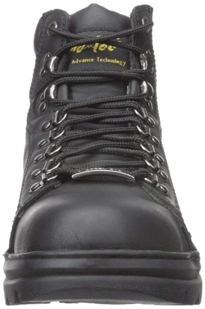 Ad Tec Men's 6" Ankle Laceup Leather Certified Work & Hiker Boot | Steel Toe, Padded Collar, Cushioned Insole & Oil Resistant Outsole