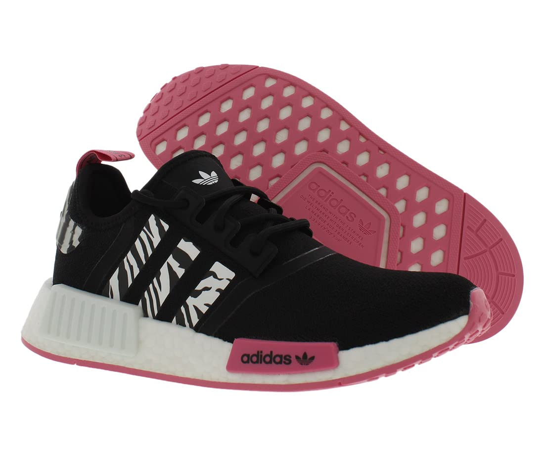 adidas Originals NMD R1 Primeblue Womens Shoes Size 8.5, Color: Black/White/Pink