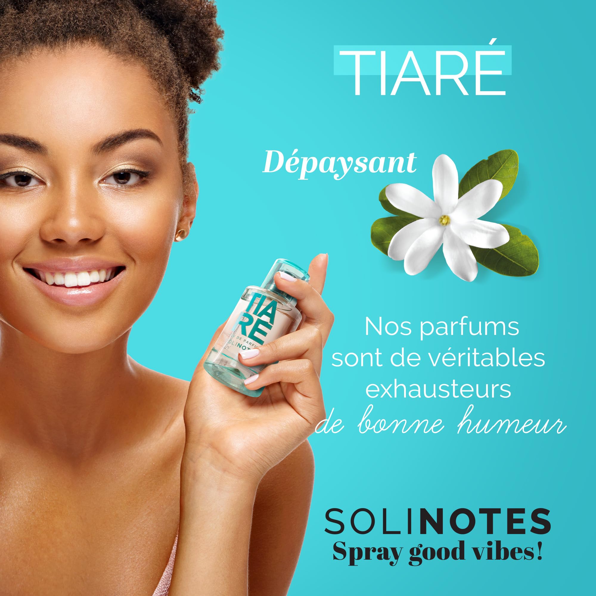 SOLINOTES Tiaré Perfume for Women - Eau De Parfum | Delicate Floral and Soothing Scent - Made in France - Vegan - 1.7 fl.oz