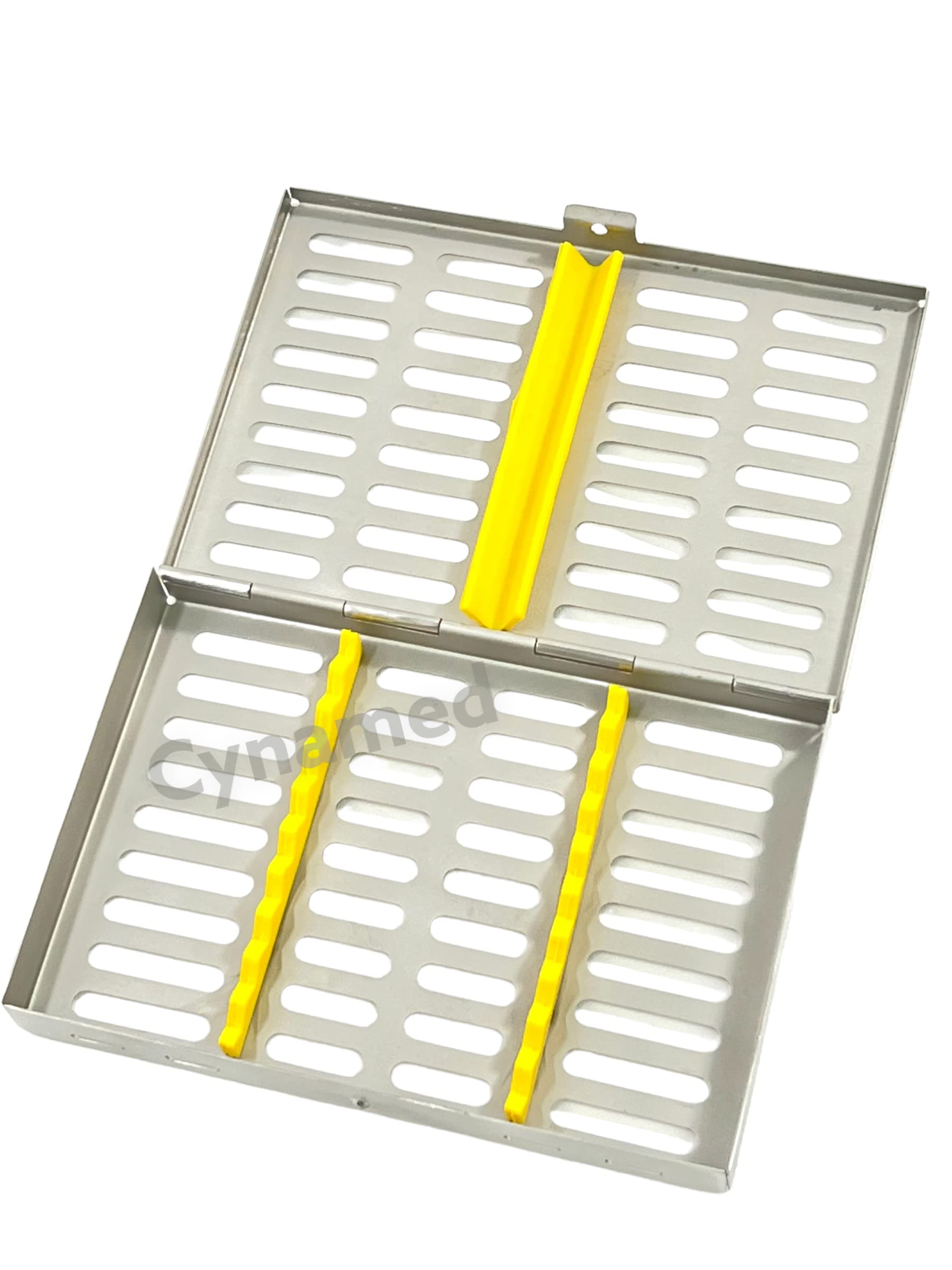 Cynamed Premium German Dental Autoclave Sterilization Cassettes Box Rack for 10 Instruments Branded