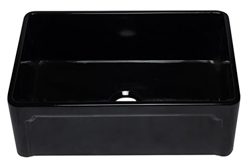 ALFI brand AB5006-PSS AB3020SB-BG Kitchen Sink, Black Gloss