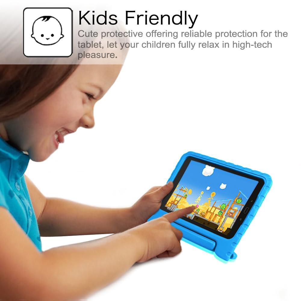 Fintie Case for Samsung Galaxy Tab S3 9.7, Light Weight Shock Proof Convertible Handle Stand Kids Friendly Cover for Samsung Galaxy Tab S3 9.7-Inch Tablet (SM-T820/T825/T827) 2017 Release, Blue