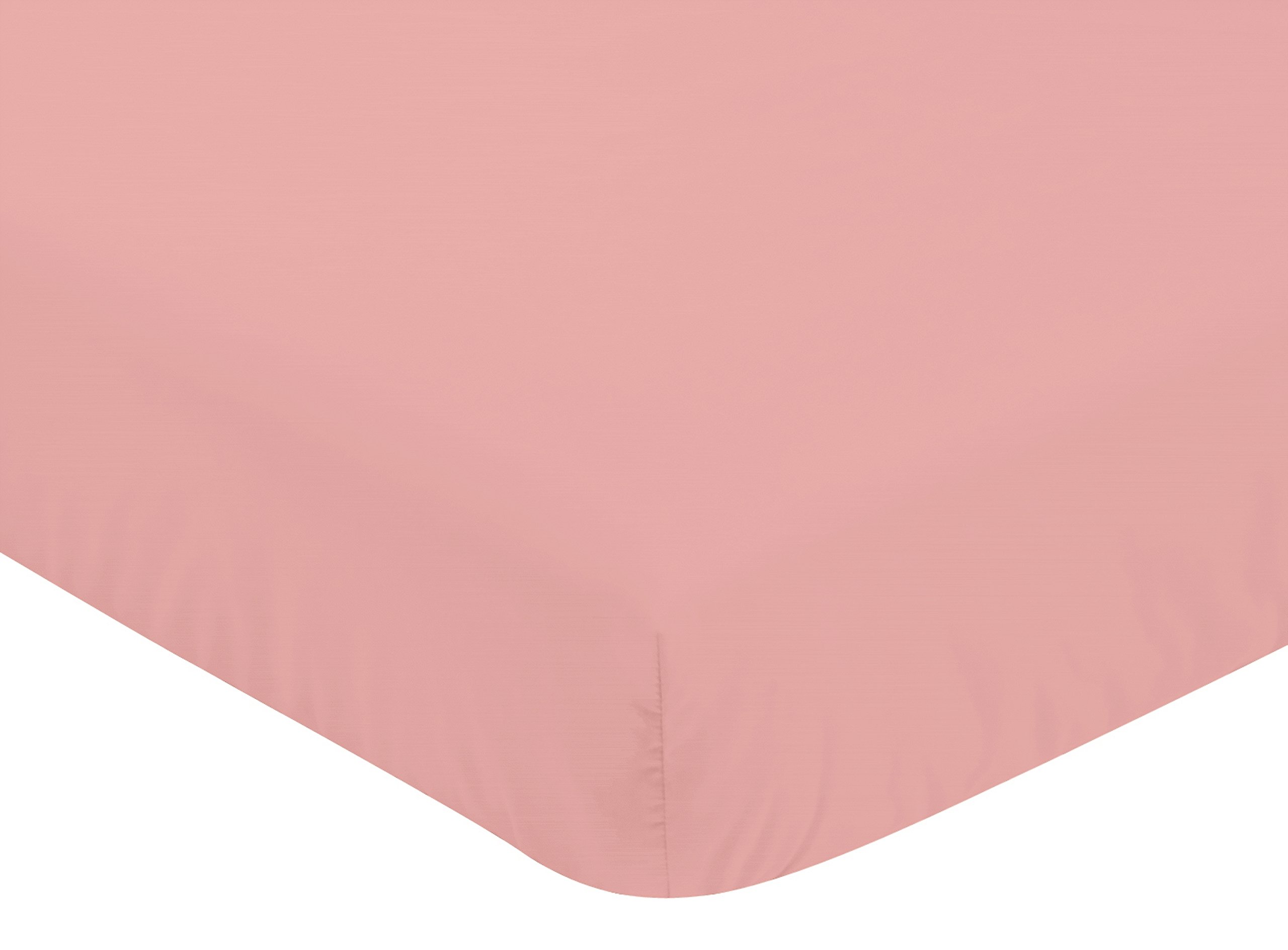 Coral Fitted Crib Sheet for Feather Collection Baby/Toddler Bedding Set