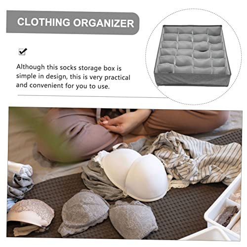 Cabilock 3pcs Fabric Sock Box Dresser Divider Hanging Drawers for Closet Clothing Storage Box Panty Organizers Clothing Organizer Sock Organizer Drawer Organizer for Clothing Sock Divider