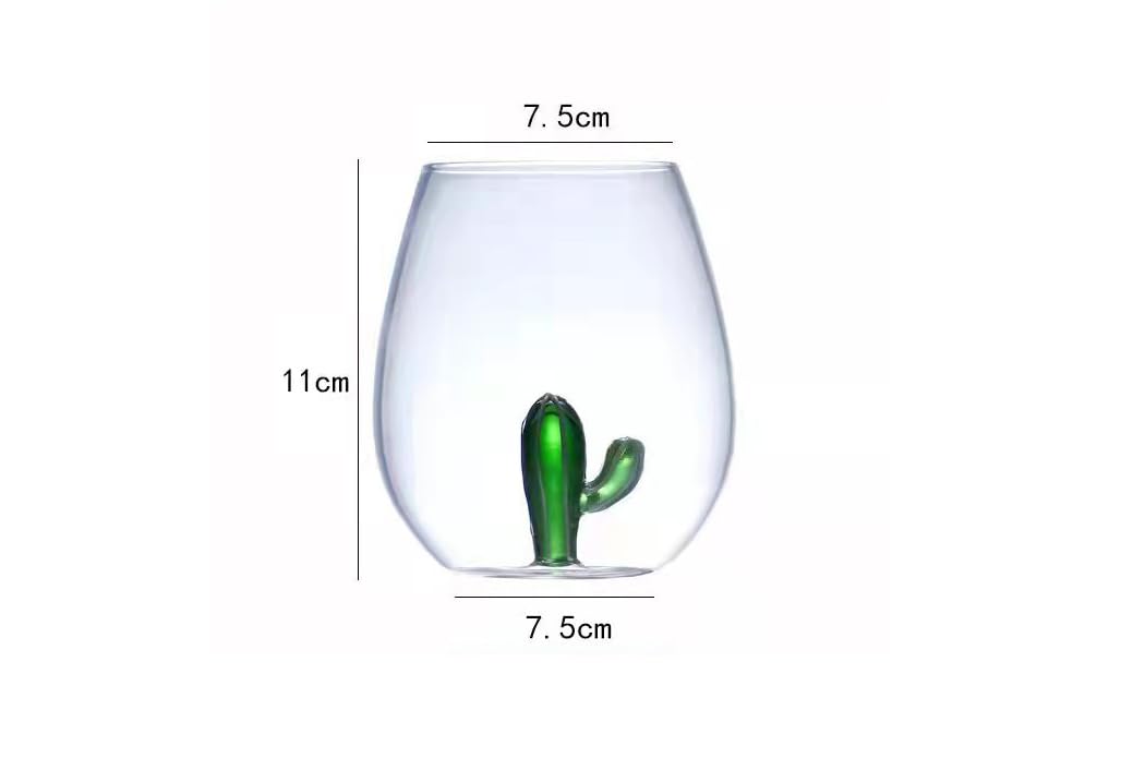 500ml Borosilicate Glass for Wine Plant 3D Animal Single Layer Cups (Flamingo)
