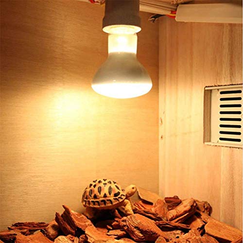 MaoTopCom 50W Basking Spot Heat Lamp Bulbs(2 Pack), 110V Reptile Mercury Vapor Bulbs Soft White Poly Sand Light Dome Bulb for Reptile and Amphibian Use, as Tortoise Lizard