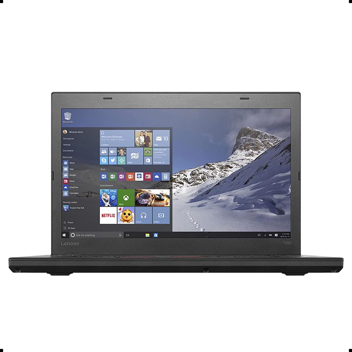 Lenovo Notebook 20FW002DUS 14inch ThinkPad T460p i5-6440HQ 8GB 256GB SSD HD Graphics 530 Windows 10 Professional Retail (Renewed)