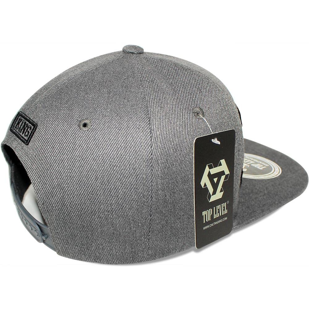 4350 DISTRICT Men's Adjustable Cotton Snapback Cap 2 (N21KNG21MG BLK)