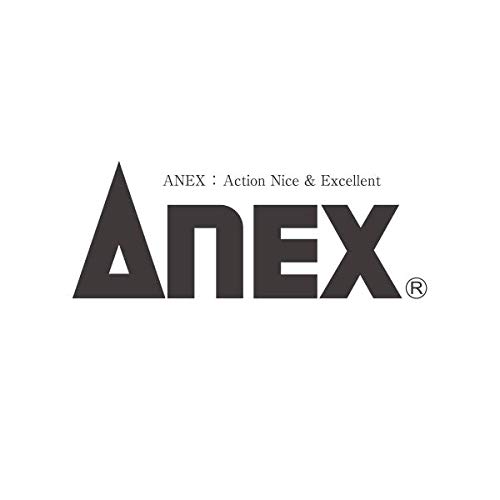 ANEX Ultra Low Profile Offset Allen Wrench Set 4 Piece, 90 Degree Straight Slim Plate For Tight Area, Made in Japan, Black