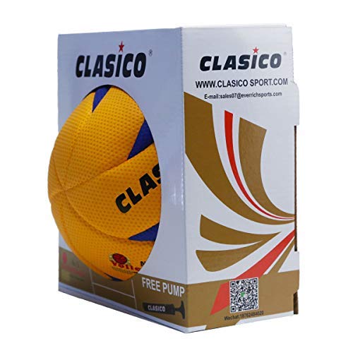Actvivid CLASICO Soft Volleyball Ball Size 5 Laminated Indoor & Outdoor Gifts for Gifls&Boys Come with Box packing. Pump & Needles