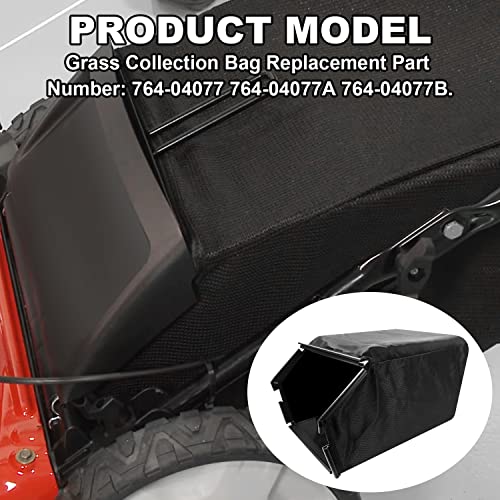 Aulpq 764-04077B Lawn Mower Grass Bag Fits for MTD 21" Push Lawn Mower 764-04077A 764-04077 (Only Grass Bag)