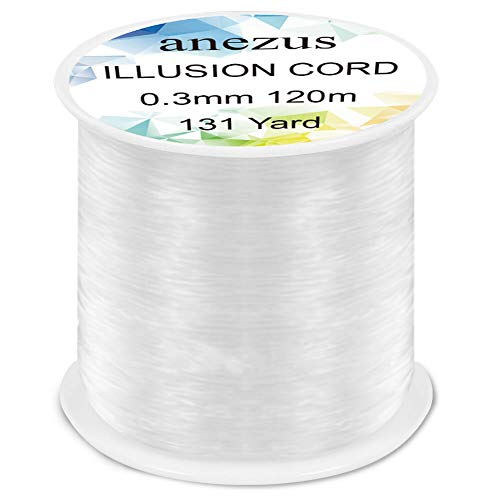 anezus Fishing Line Nylon String Cord Clear Fluorocarbon Strong Monofilament Fishing Wire