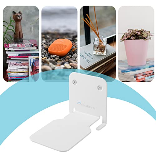 Invisible Floating Bookshelves Wall Mounted, Heavy-Duty Bookshelf Small Metal Shelves Storage Book Organizers, Floating Book Shelf Wall Ledge Shelves for Home Office Classroom Library (White, 8 Pack)