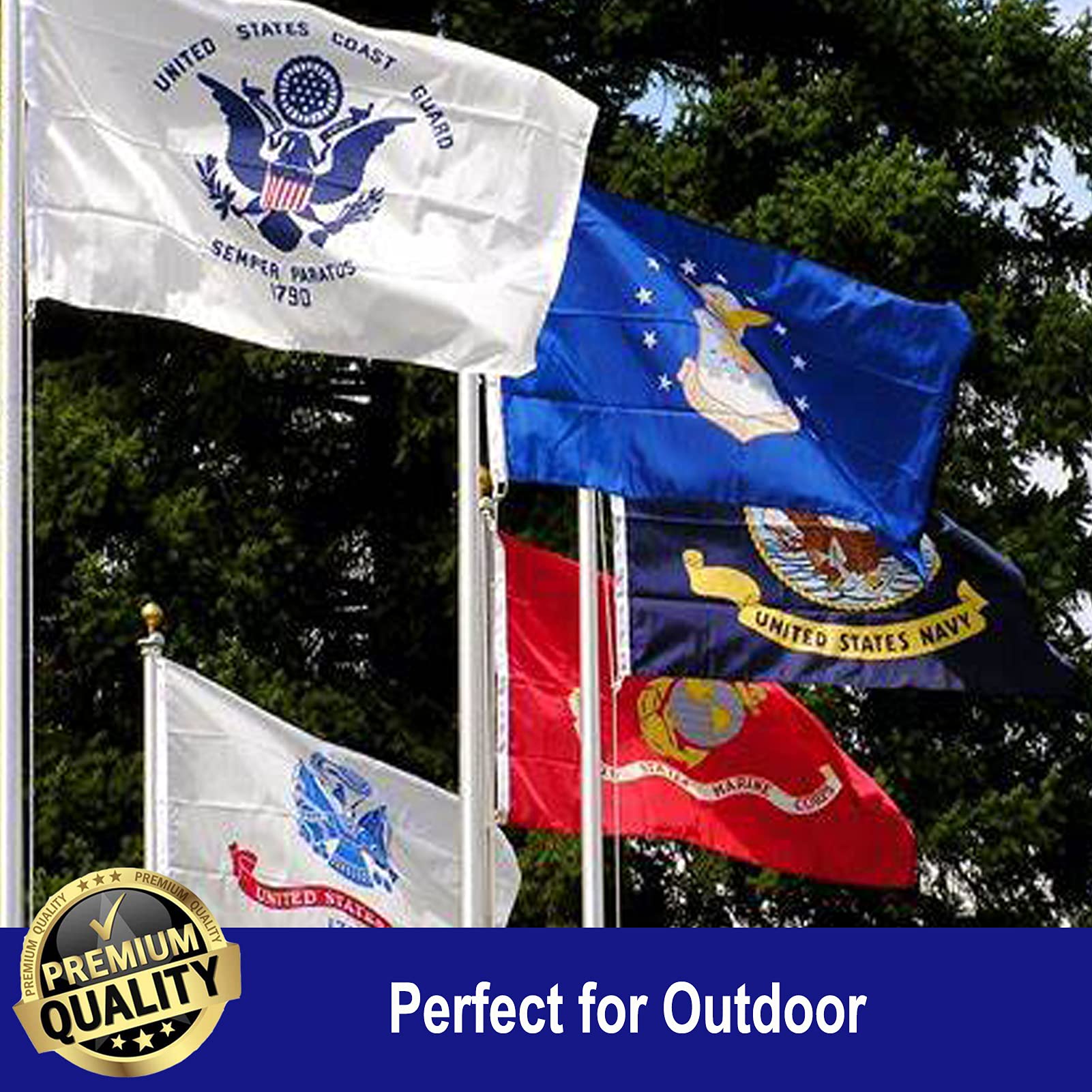 Air Force Flags 3x5 Outdoor Double Sided Made In USA- United States USAF Military Heavy Duty Flags with 2 Brass Grommets for Outdoor Indoor Wall