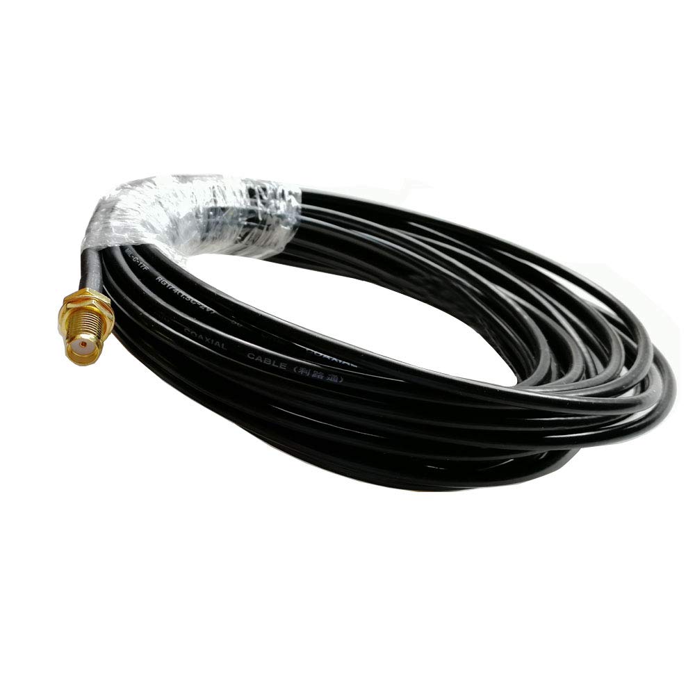 Lala Smill RG174 WiFi Antenna Extension Cable, 20ft /6m SMA Male to SMA Female Coaxial Low Loss Cable for SDR Antenna, Security Camera Antenna, Mag Mount Antenna