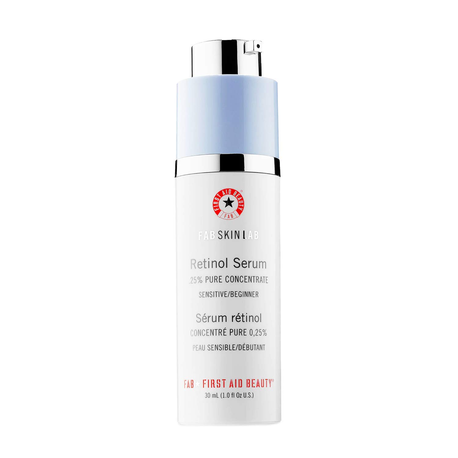 First Aid Beauty FAB Skin Lab Retinol Serum 0.25% Pure Concentrate, 1 oz
