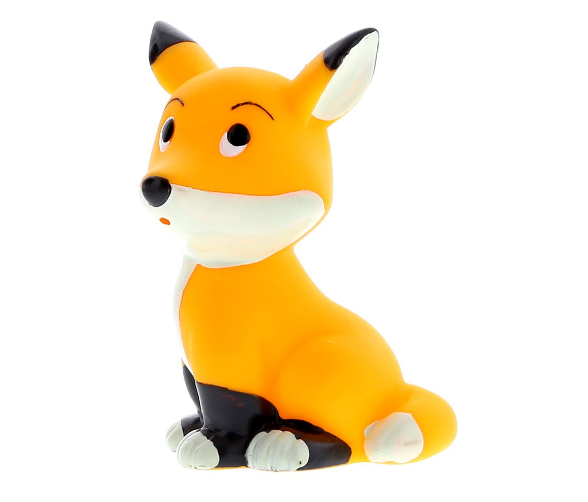DolliBu Fox Bath Buddy Squirter - Floating Orange Fox Rubber Bath Toy, Fun Water Squirting Bathtime Play For Toddlers, Cute and Soft Wild Life Animal Toy For The Bathtub, Beach & Pool for Girls & Boys
