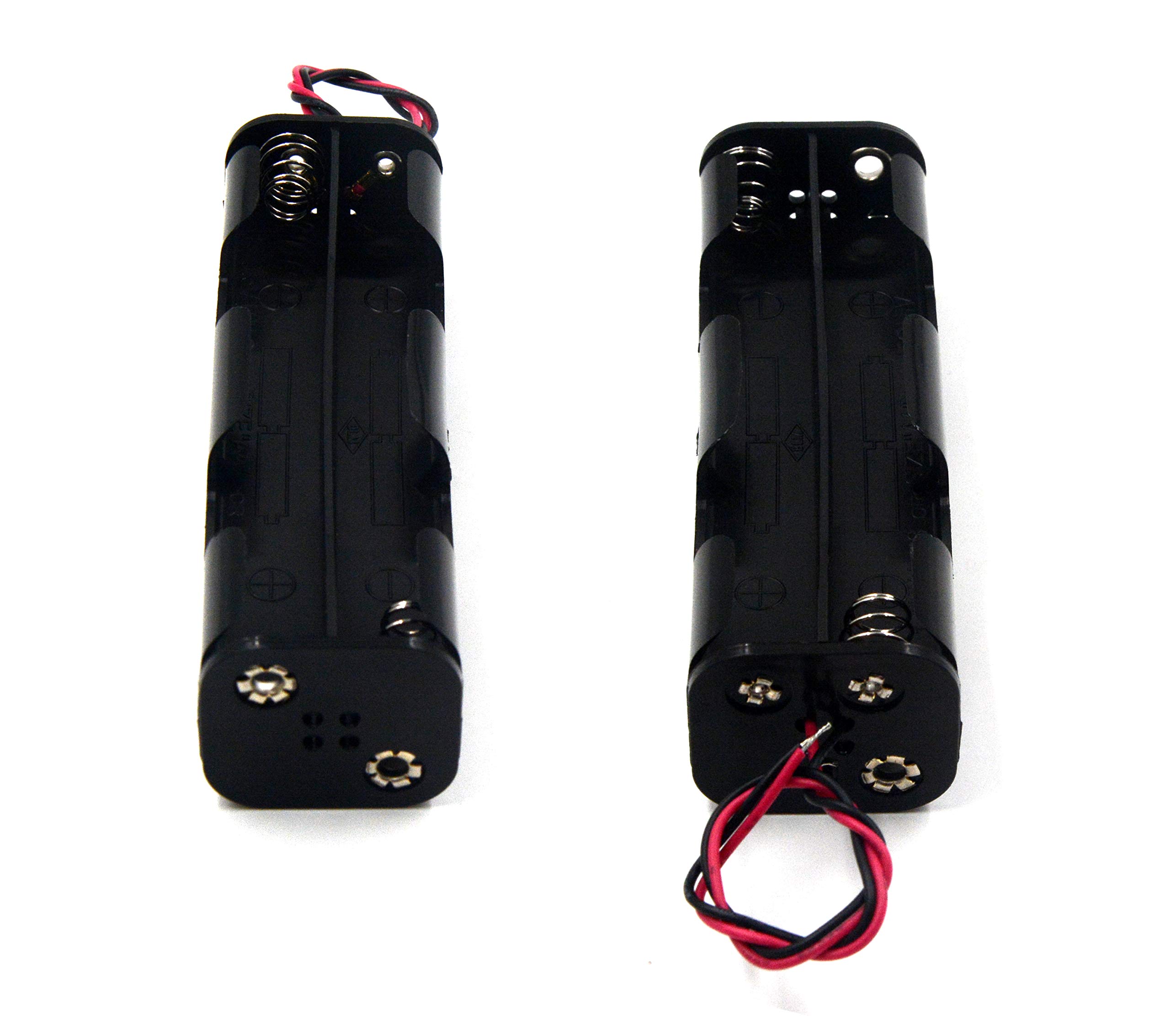 LAMPVPATH (Pack of 3) 8 AA Battery Holder, 12v AA Battery Holder, 8 AA Battery Holder with Leads