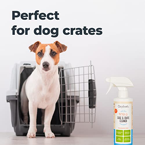 Oxyfresh Premium Crate & Cage Cleaner β Professional Dog Crate & Small Animal & Bird Cage Odor Eliminator β Quickly Cleans, Removes Poop & Deodorizes Pet Odors β Safe & Bleach Free