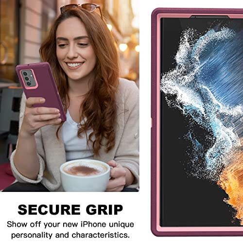 AICase for Galaxy S22 Ultra Case with Screen Protector,Heavy Duty Drop Protection Full Body Rugged Shockproof/Dust Proof Military Protective Tough Durable Phone Cover for Samsung S22 Ultra 6.8β