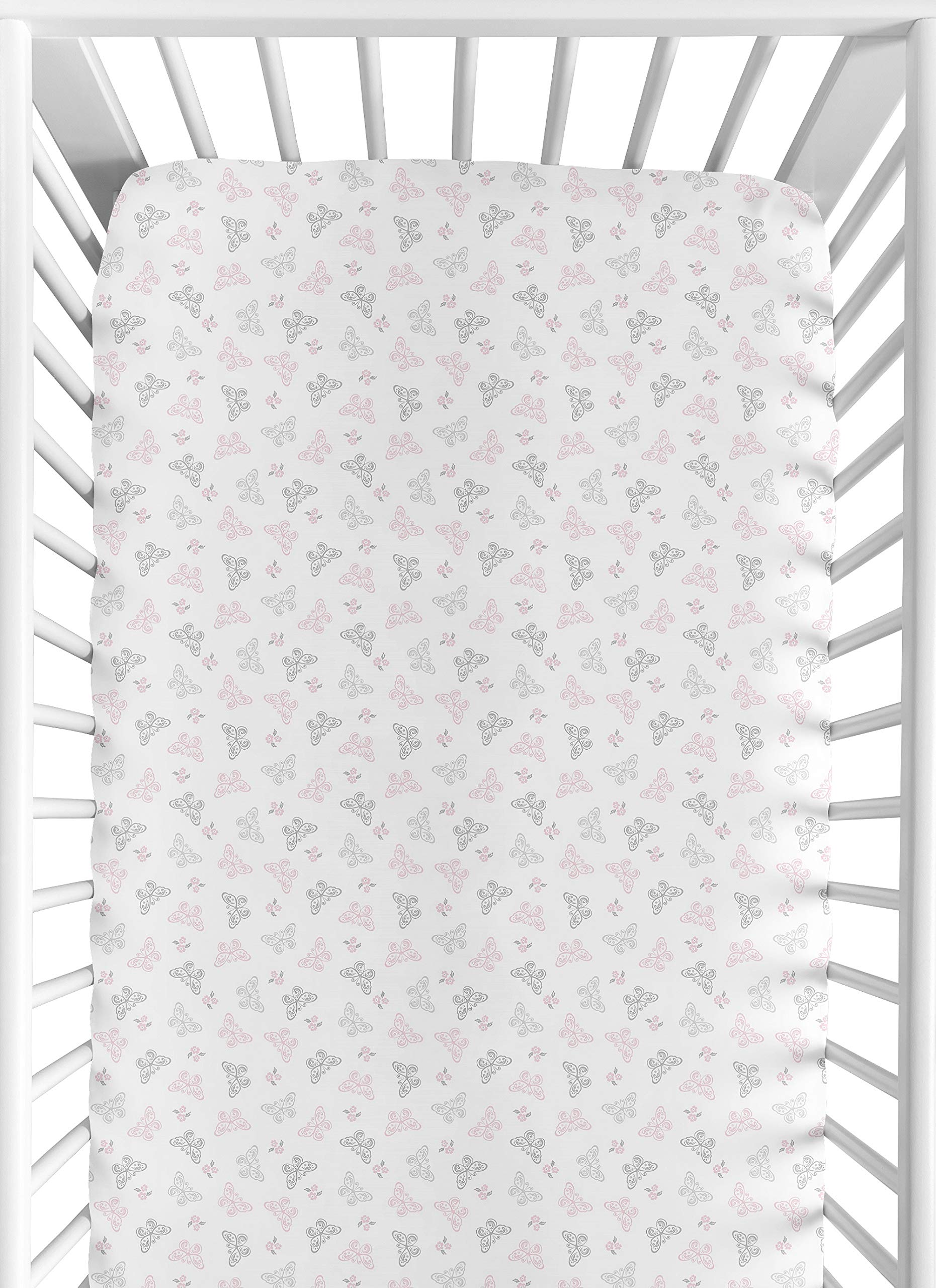 Fitted Crib Sheet for Shabby Chic Alexa Baby/Toddler Bedding - Butterfly Print…