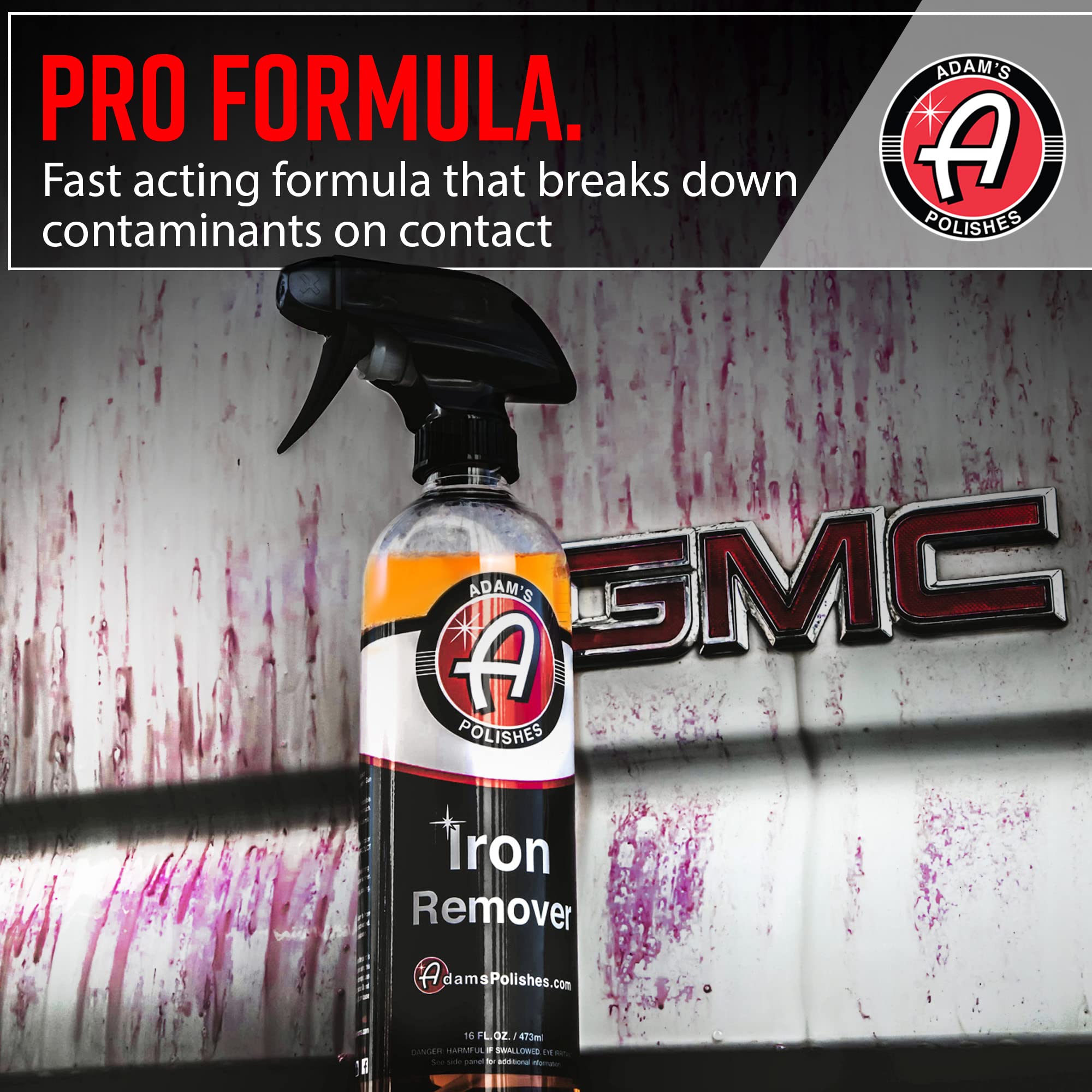 Adam's Polishes Iron Remover 5 Gallon - Iron Out Fallout Rust Remover Spray for Car Detailing | Remove Iron Particles in Car Paint, Motorcycle, RV & Boat | Use Before Clay Bar, Car Wax or Car Wash