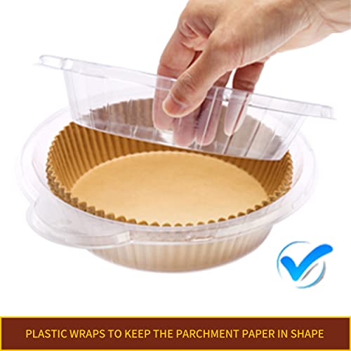 Air Fryer Disposable Parchment Paper, 100PCS Parchment Paper for Baking Roasting Microwave, Non-stick Oil-proof Paper Parchment for Air Fryer(7.87inch)(100pcs)