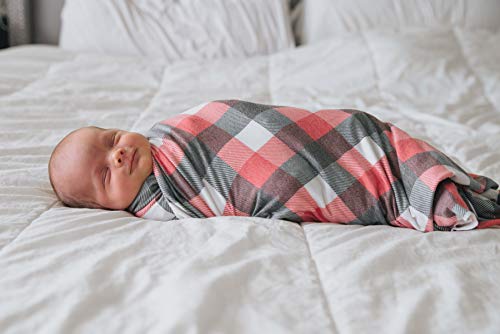 Large Premium Knit Baby Swaddle Receiving Blanket "Jack" by Copper Pearl