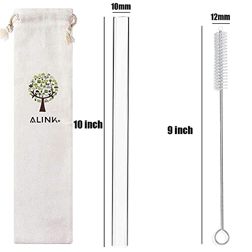 ALINK 10 Tritan Reusable Straws + 6 Tritan Smoothie Straws