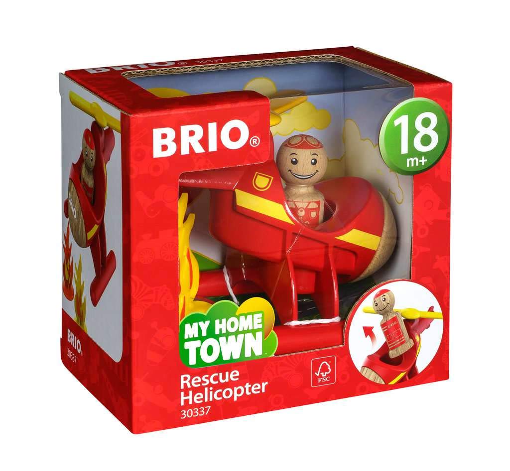 Brio Rescue Helicopter Preschool Toy