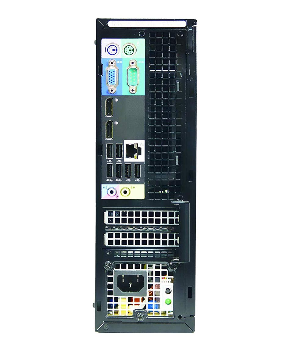 Dell Optiplex 7010 PC with 24 FHD Dell Monitor, Wireless Keyboard, WiFi, Intel i5, 8GB Memory, 240GB SSD Storage, Windows 10 (Renewed)