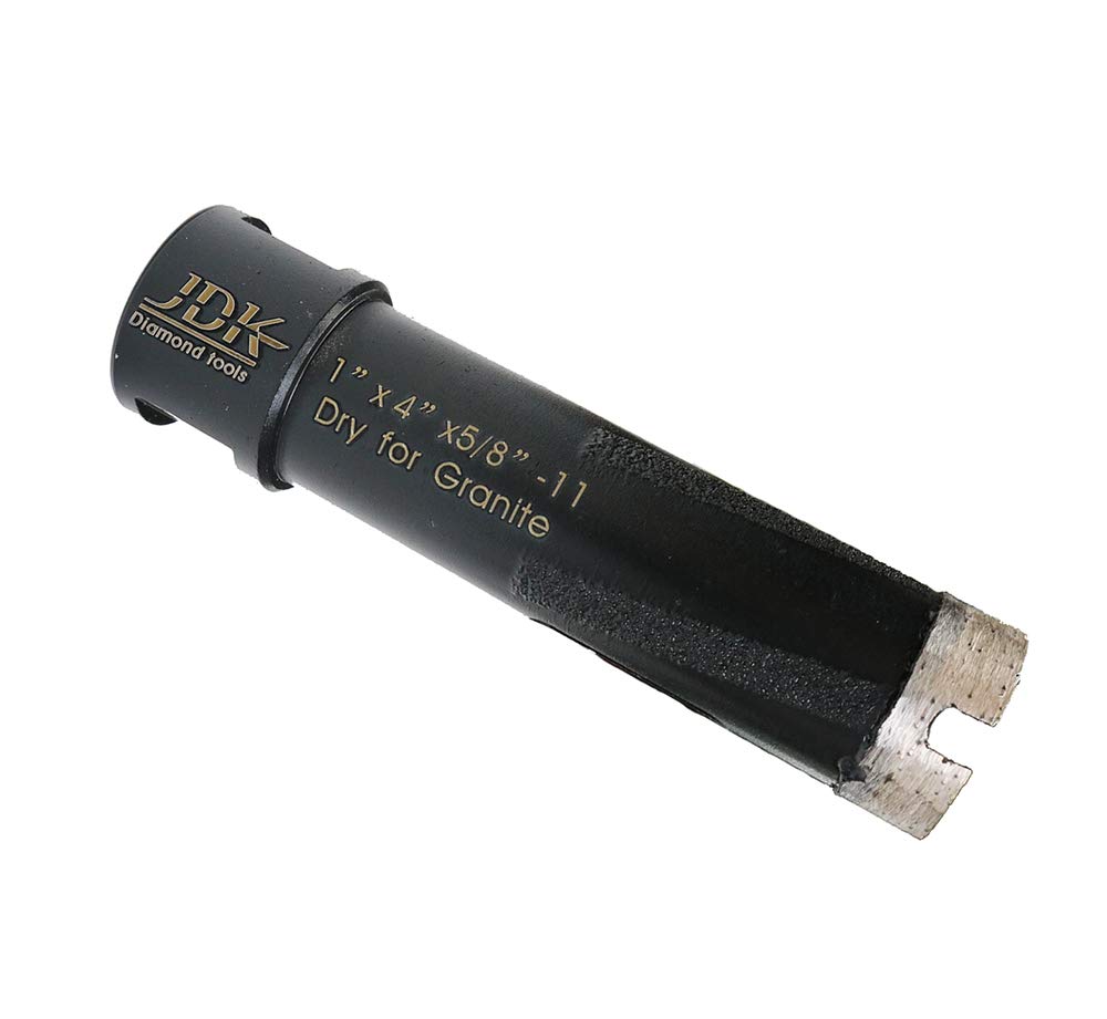 JDK 1 Inch Dry Diamond Core Drill Bit 5/8’’-11 Thread for Granite 25 mm Masonry Coring