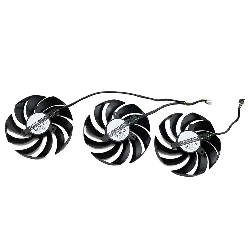 95MM PLD10010B12HH GPU Cooler Fan Replacement for MSI GeForce RTX 3070 3070Ti 3080 3080Ti 3090 Ti SUPRIM X Graphics Video Card