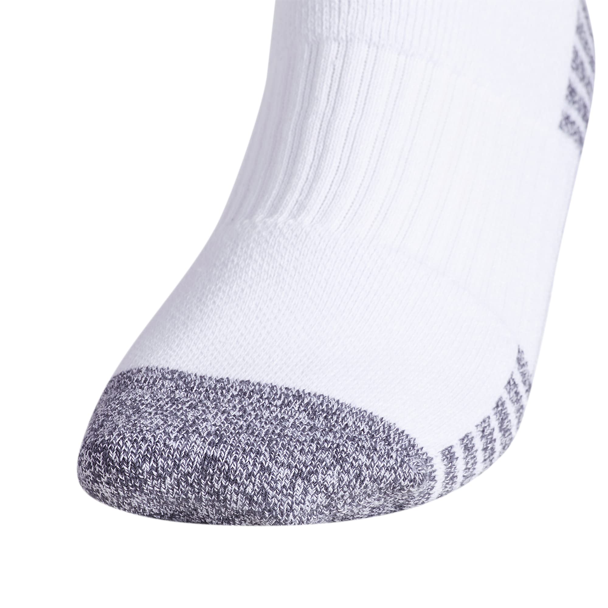 adidas 5-Star Team Cushioned High Quarter Socks (1-Pair), White/Black, Large
