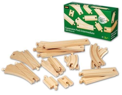 BRIO World 33402 Expansion Pack Intermediate - Wooden Train Set for Kids | Enhances Creativity | Compatible with All BRIO Train Sets | FSC Certified | Ideal for Ages 3 and Up
