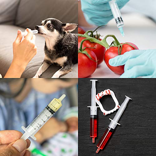 30pcs 10ml Plastic Luer Slip Tip Syringe with Caps, Without Needle, for Scientific Lab, Measurement and Dispensing