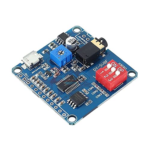 5W Voice Playback Module Board MP3 Music Player IO Trigger Amplifier UART Protocol Control USB Download 64MB Flash