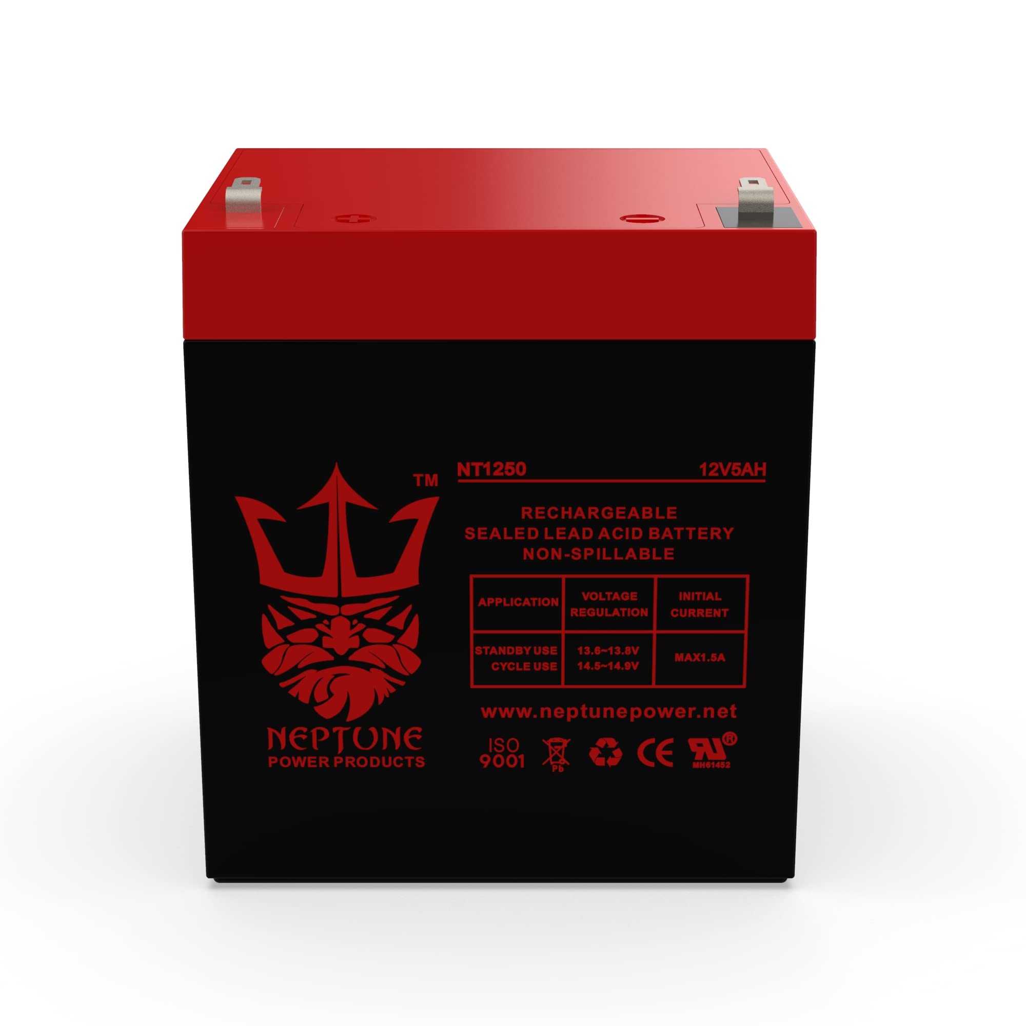 Neptune Brand NT1250 12v 5ah Replacement SLA Battery for Chamberlain 4228 Garage Door Opener Battery