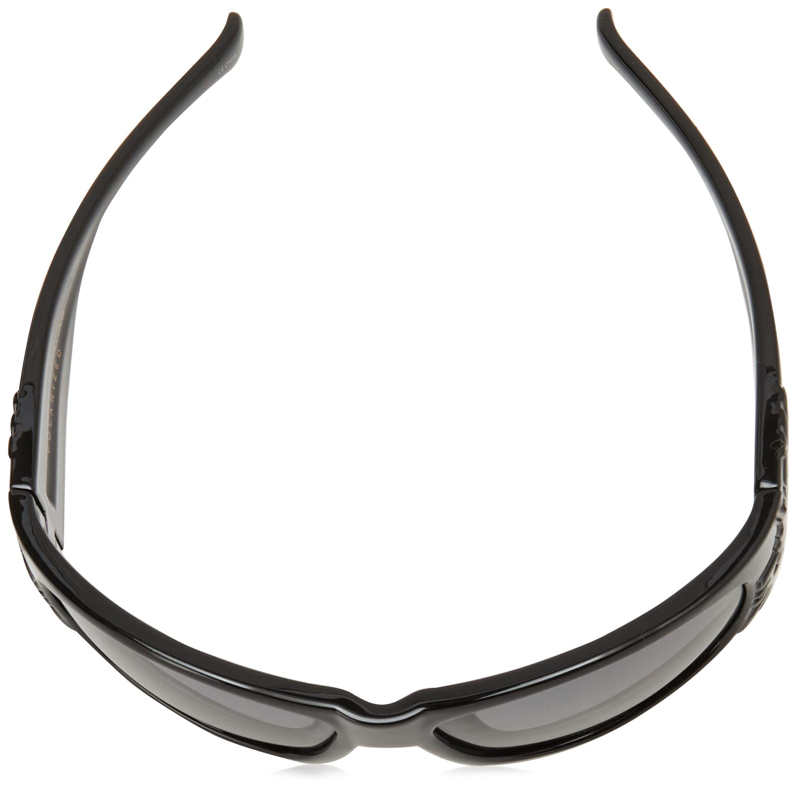 Black Flys Sonic 2 Floating Polarized Shield Sunglasses, Shiny Black, 65 mm