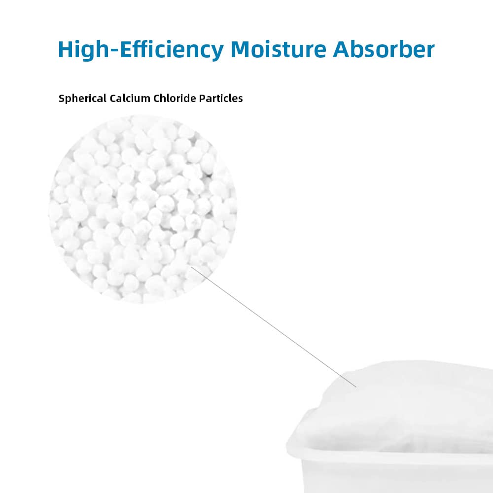 CANAGER Moisture Absorber Refill Bags 3 Packs, Fragrance Free, Individual Packaged Dehumidifier and Efficient Refill Moisture Absorber, Easy to Replace and Operate.