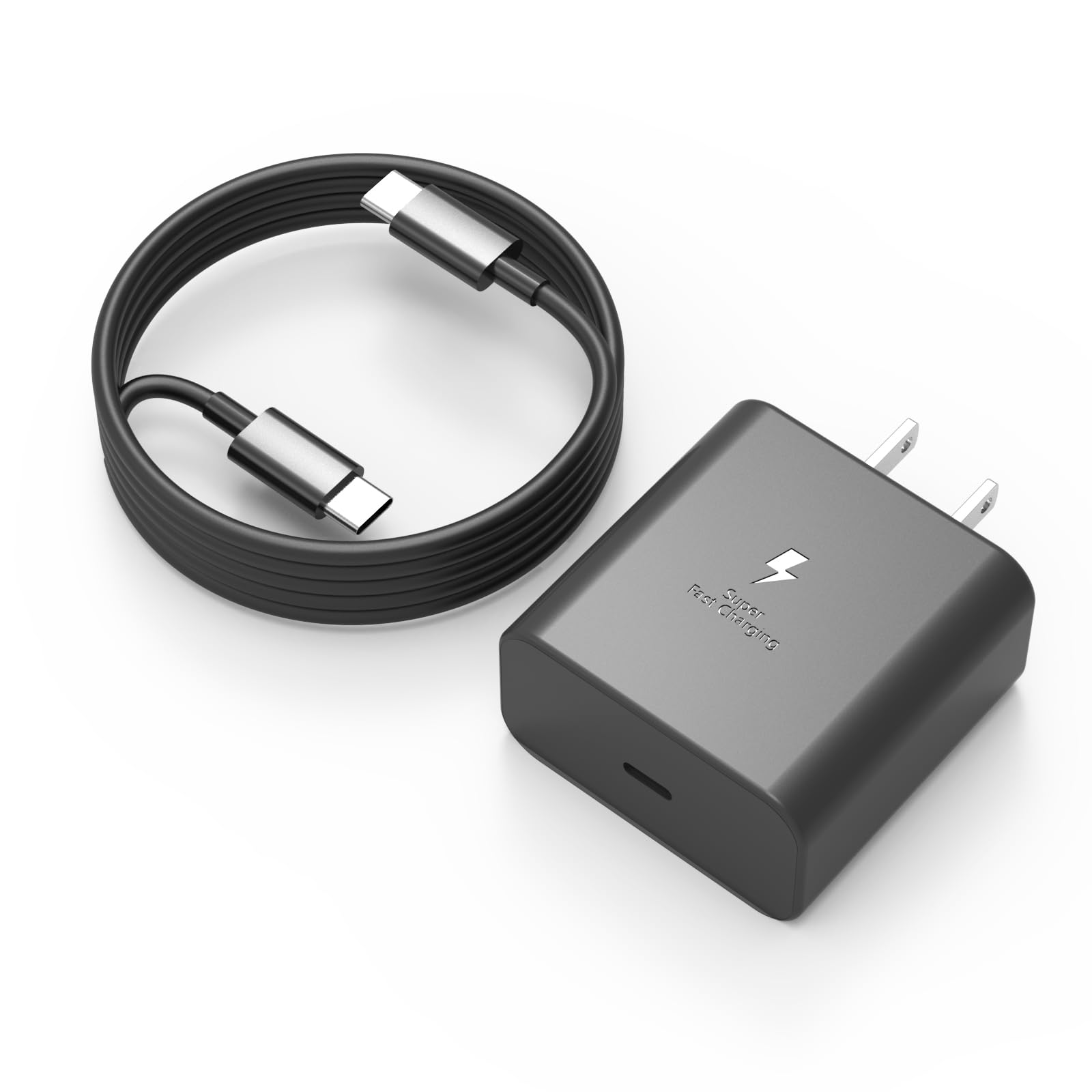 45W USB C Samsung Charger - Super Fast Type C Charging for Galaxy S24 Ultra/S23 Ultra/S24/S24+/S23/S23+/S22 Ultra/S22/S22+ and More Series,PPS Wall Android Phone Charger & 6ft C Cable Cord (1 Pack)