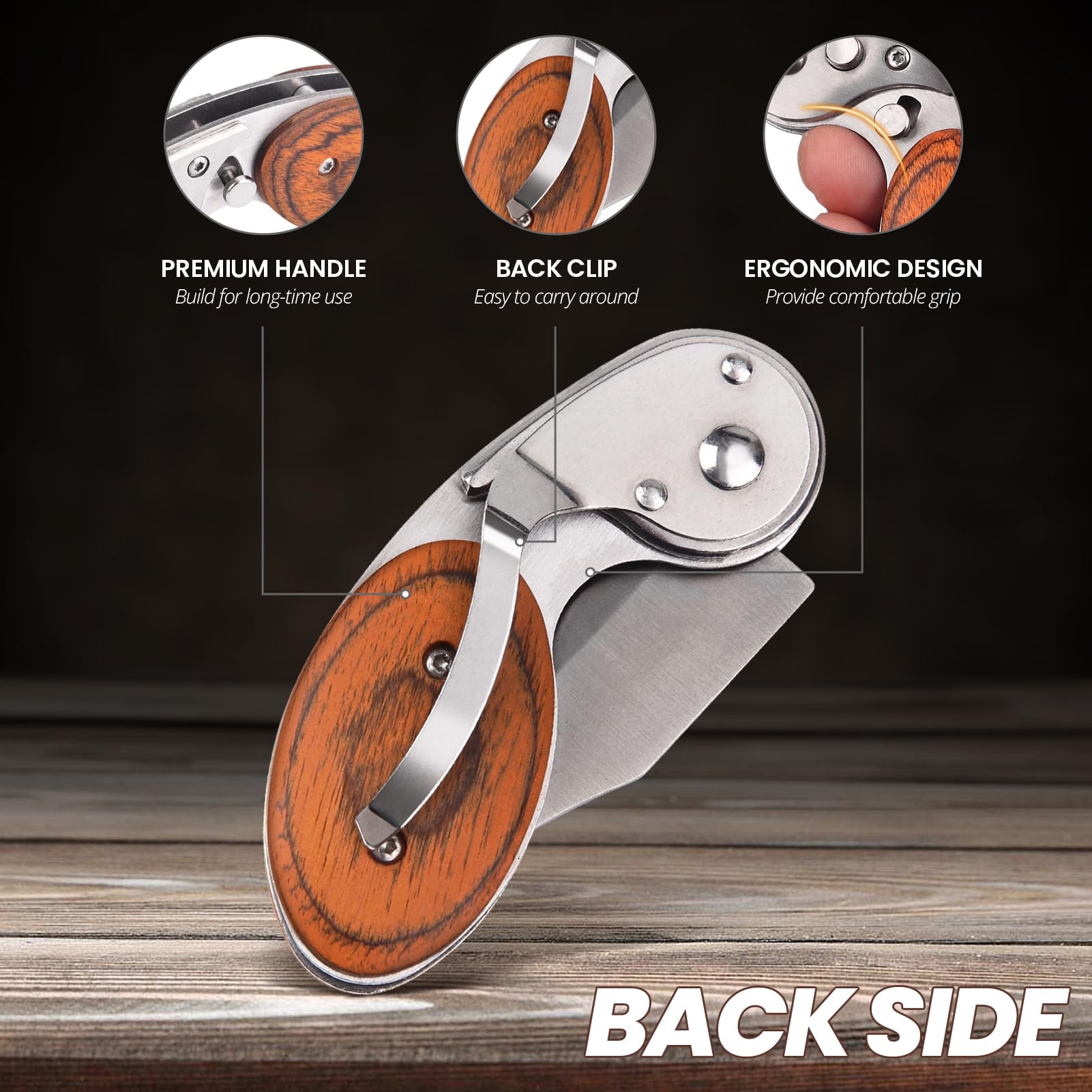 ITOKEY Small Pocket Knife for Men Women, EDC Folding Knives, Box Cutter Pocket Tool for Everyday Carry, Cool Dad Gadget Gifts