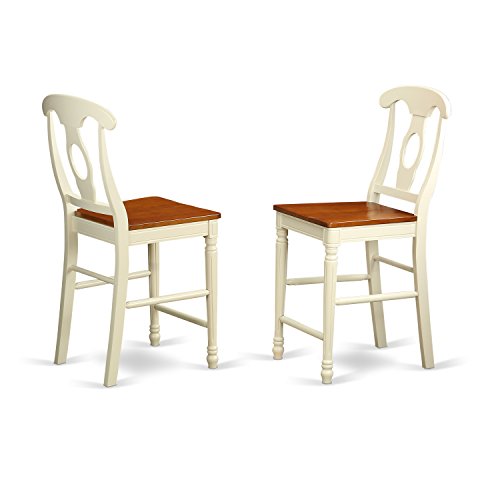 East West Furniture VNKE5-WHI-W Dining Room Table Set