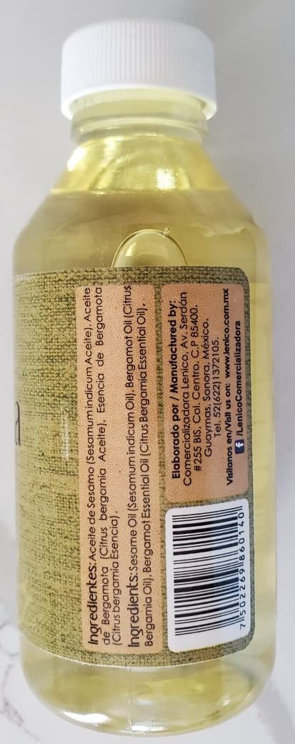Lenico Bergamot Shampoo, Conditioner, Oil, Gel Fixer, Beard and Mustache Oil - Gold Edition Super Combo Hair Care - 46.84 Fl Oz