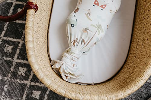 Copper Pearl Large Premium Knit Baby Swaddle Receiving Blanket Maui