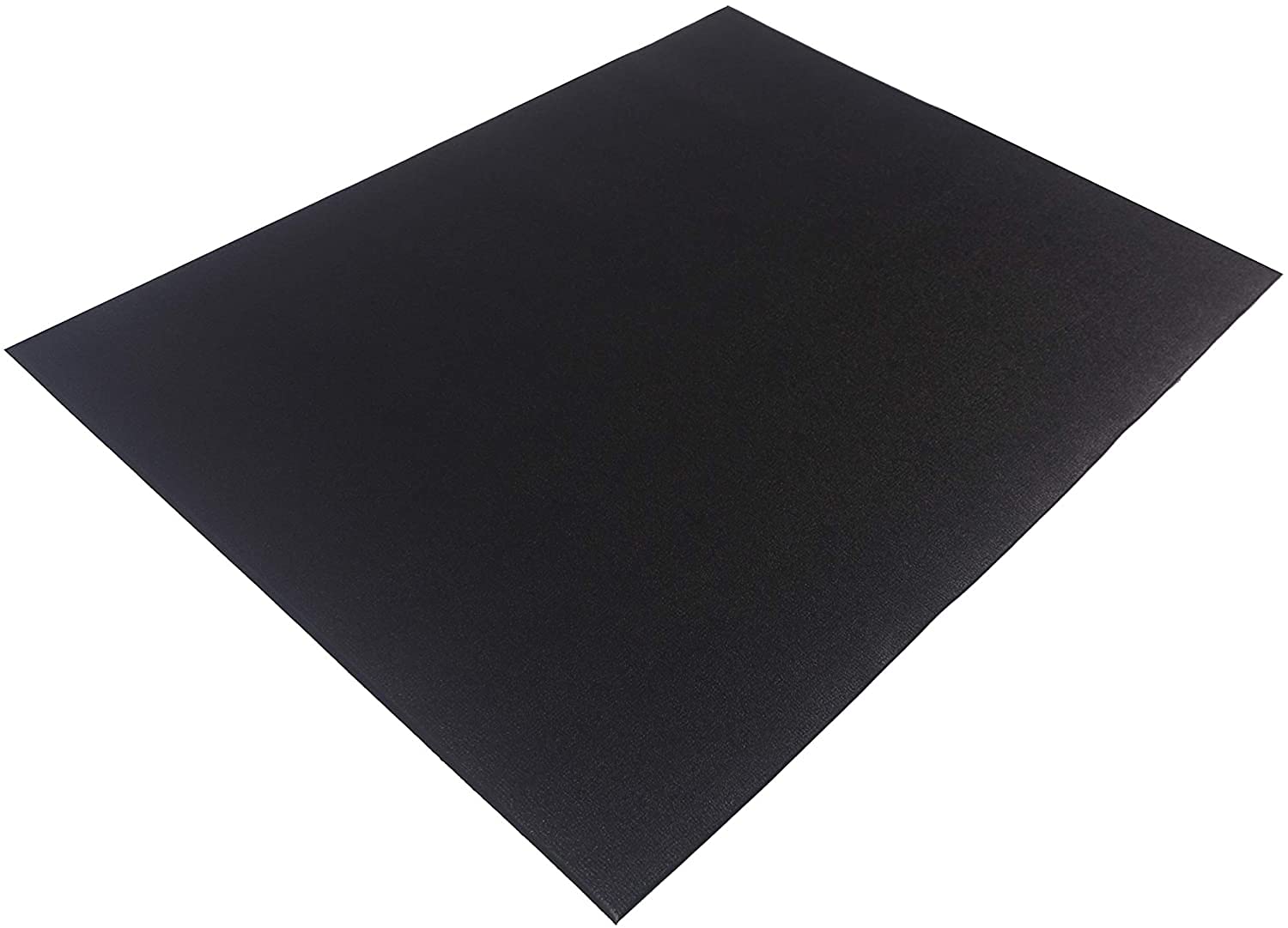 CAP Barbell Premium Stationary Bike Mat, Exercise Equipment Mat, Home Gym Floor Protection, Black, Pebble Design, 48" x 36" x ¼”, Square Edges