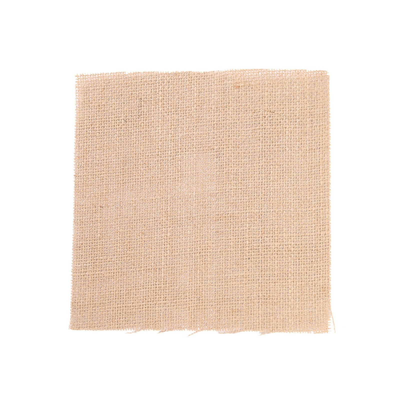 5 Pcs Linen Jutes Placemat Vintage Burlap Teas Cup Mat Natural Place Mats Small Kitchen Dining Table Mat Durable Teas Cup Plates Mats