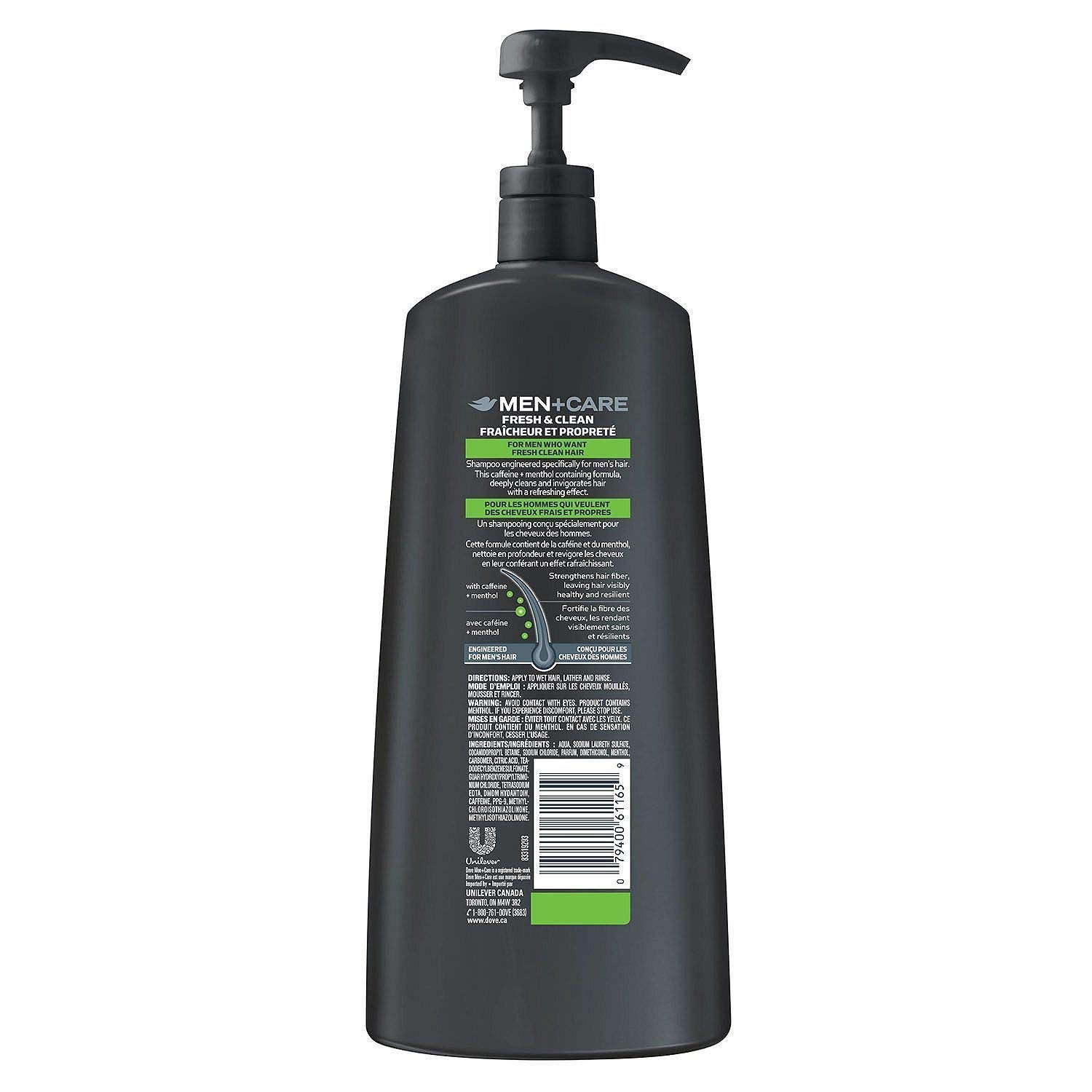Dove Men+Care 2 in 1 Shampoo and Conditioner, Fresh and Clean (40 oz Club Size)