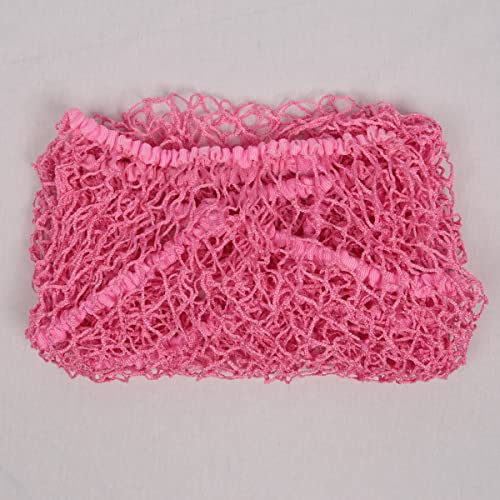 Huijukon Corner Toy Storage Net Hammock Organizersr Collection for Stuffed Animals Squishmallows Teddy Cuddly Plush Soft Toys | Size: 72" x 48" x 48" (Pink)