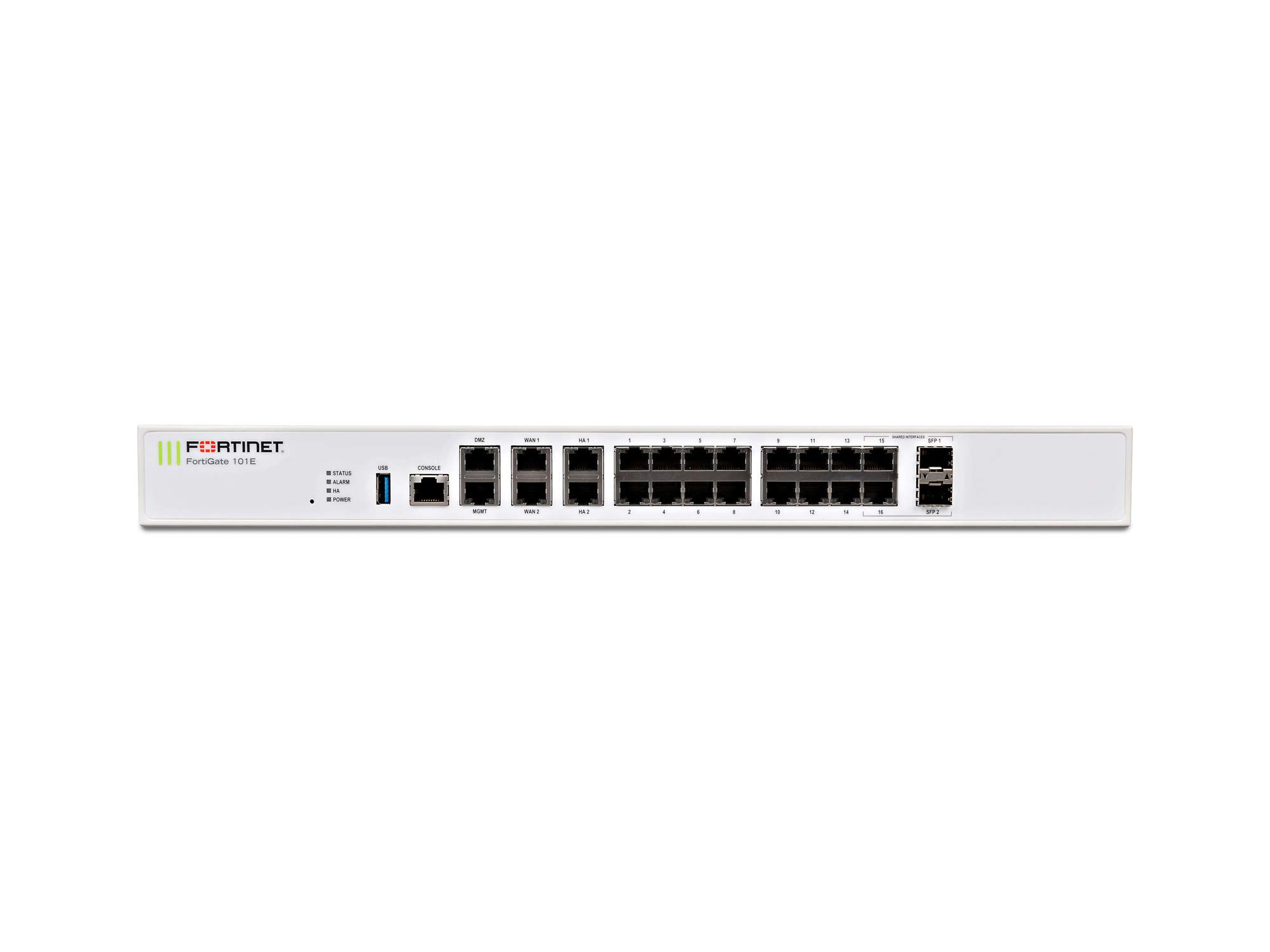 Fortinet FortiGate-101E Hardware plus 1 Year 24x7 FortiCare and FortiGuard Unified (UTM) Protection FG-101E-BDL-950-12